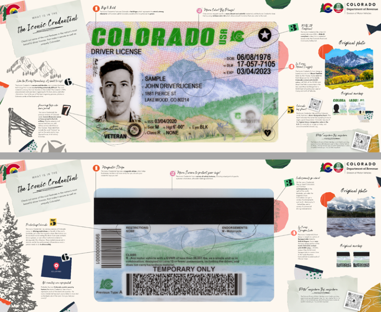 The Iconic Credential: Colorado DMV unveils new, more colorful license ...