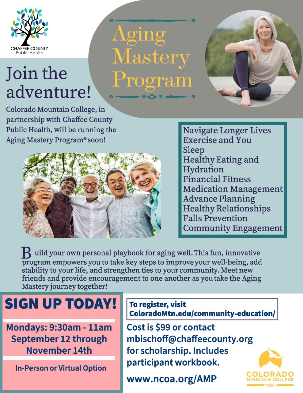 Colorado Mountain College and Chaffee County Public Health offering Aging Mastery Program ...