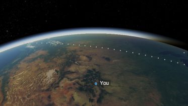 Starlink Satellites Visible Over Colorado