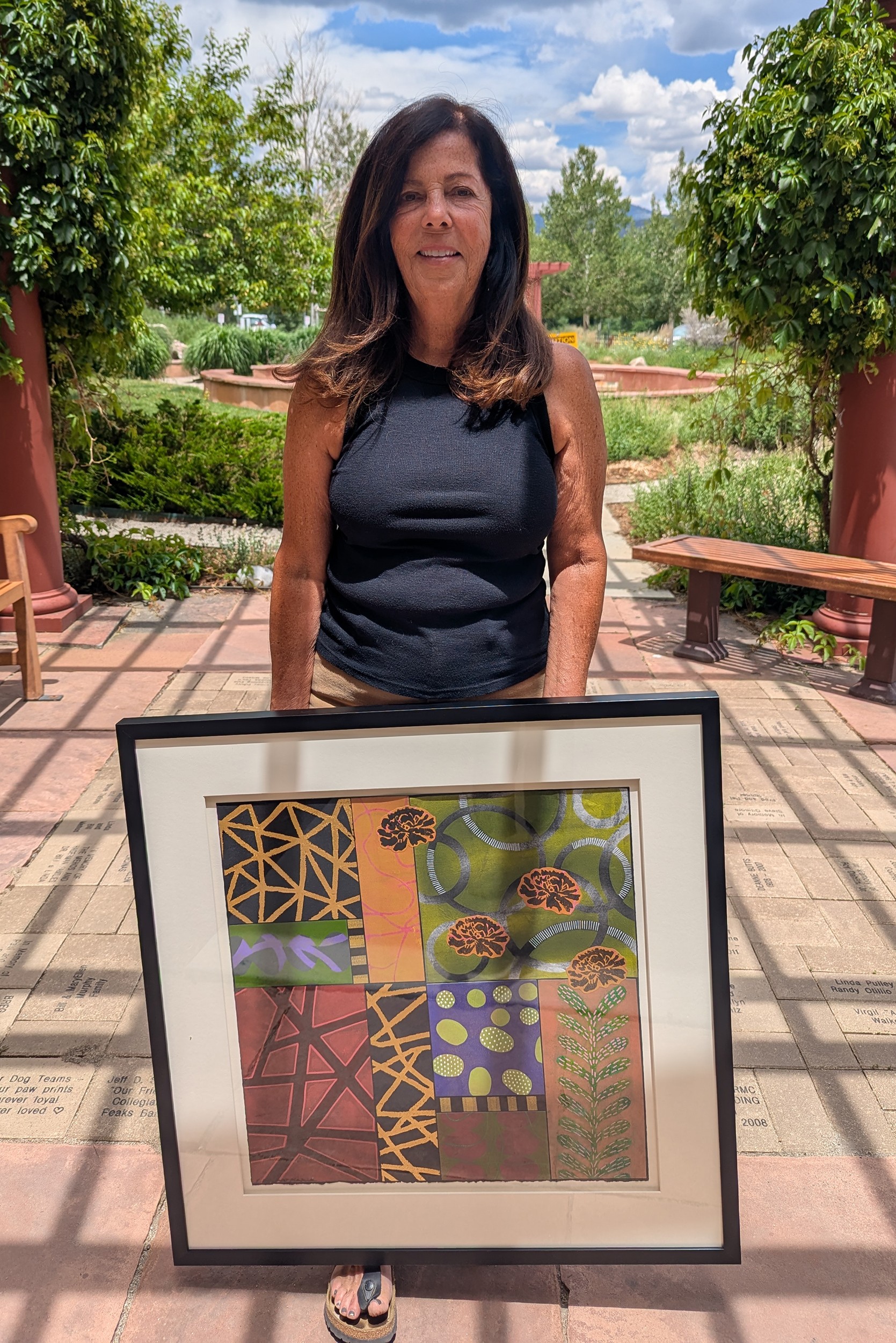 Modern collage exhibit by Howard artist Emilia Van Nest Markovich now ...